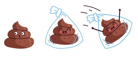 똥 배설물 귀여운 캐릭터 가와이이 똥 이모티콘 똥 이모티콘 격리 세트 프리미엄 벡터