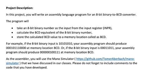 solved project description in this project you will write