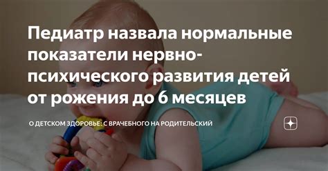 Педиатр назвала нормальные показатели нервно-психического развития ...