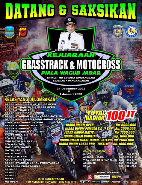 Sirkuit Legendaris Di Pangandaran Gelar Grasstrack Dan Motocross Piala