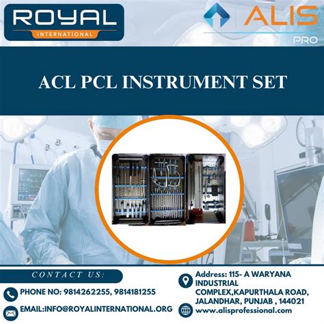 Acl Pcl Instrument Set At Rs 98000 Set Orthopedic Instruments In