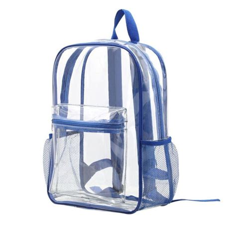 Mochila Transparente De Pvc Visible Casual Con Mango Suave De Gran Capacidad Impermeable