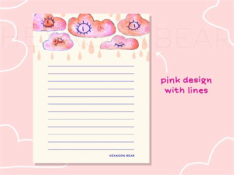 Set Of 4 Printable Memo Sheets Digital Download Journal Etsy