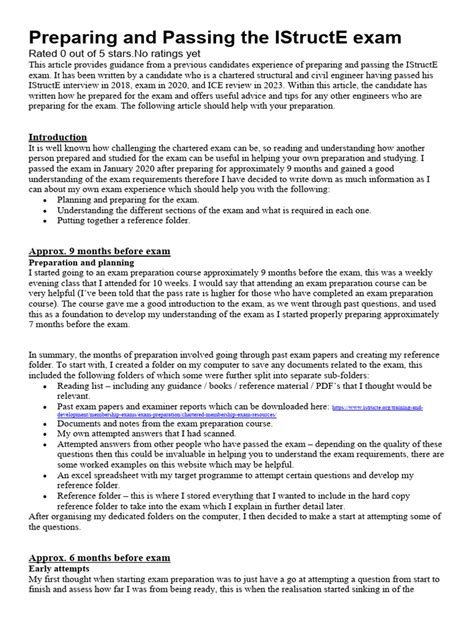 Preparing And Passing The Istructe Exam Download Free Pdf Beam