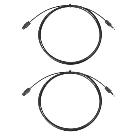 2x 2m Mini 3 5mm Plug Digital Optical Audio Cable Spdif Optical Fiber Line