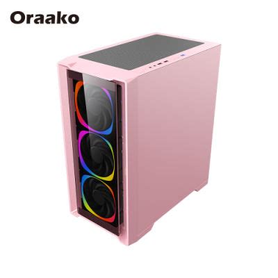 China Pink Plexiglass Matx Itx CPU Custom Gaming Computer Cases Towers For Gamer PC China