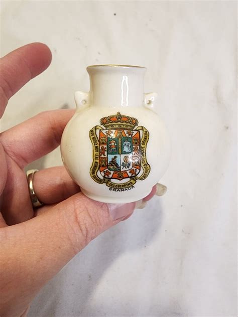 Vintage W H Goss Model Of Vase At Botanical Gardens Southport Mini Vase