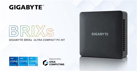 Giga Computing Releases New Design For Mainstream BRIXs With Th Gen Intel Core U Series Mobile