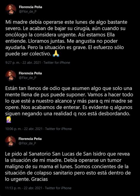 ¿por Qué Es Tendencia On Twitter Florencia Peña Por Tweets Que