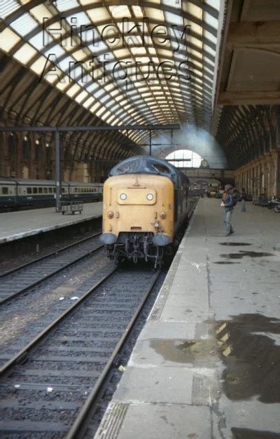 35mm Negative British Railway Diesel Loco Class 55 Deltic 55017 Kings