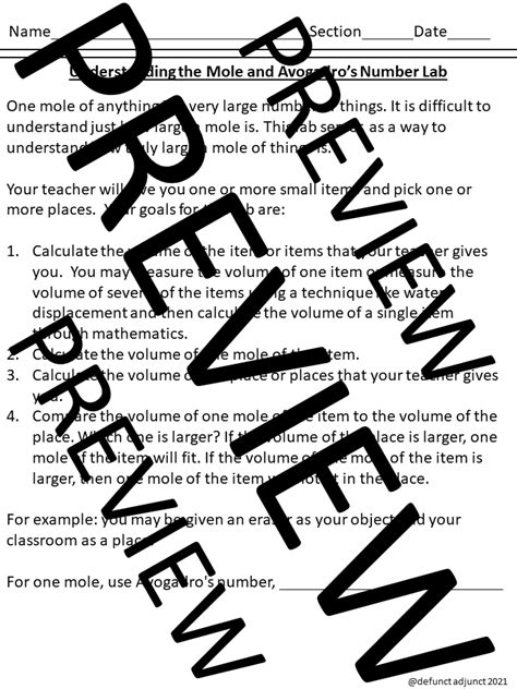 Secondary 3 Chemistry Worksheet Mole Concept Worksheets Library