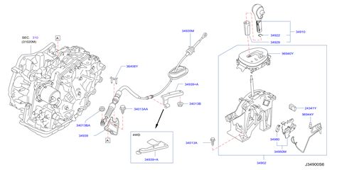 Nissan Juke Park Position Switch Engine Cvt Row 34980 Ax00a