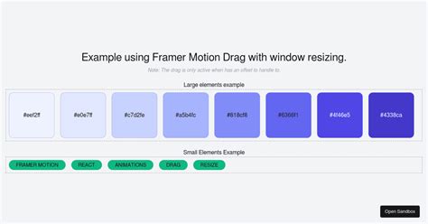 Framer Motion Drag With Window Resizing Codesandbox