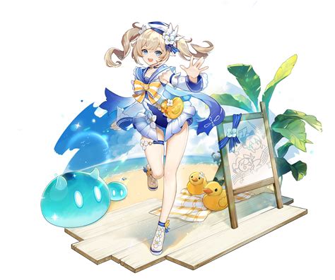 Barbara Slime And Barbara Genshin Impact Danbooru