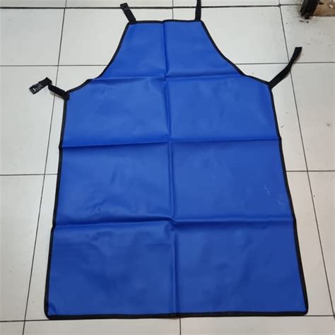 Jual Apron Las Pvc Biru Jakarta Barat Agape Safety Tokopedia