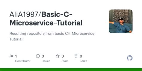 Github Alia Basic C Microservice Tutorial Resulting Repository