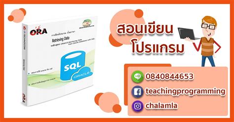 📌รับสอนเขียนโปรแกรม 📝หลักสูตรเริ่มต้นนี้จะสอนวิธีดึงข้อมูลจากฐานข้อมูล