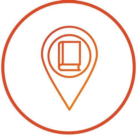 Premium Vector Library Location Icon Style
