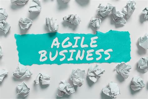 Hand Writing Sign Agile Business Concept Meaning Capability Of