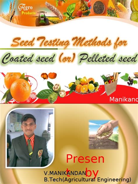 Seed Testing Methods For Coated Seed Or Pelleted Seed Pdf Seed
