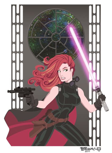 Mara Jade 2 Colors By Billmckay On Deviantart Star Wars Art Star
