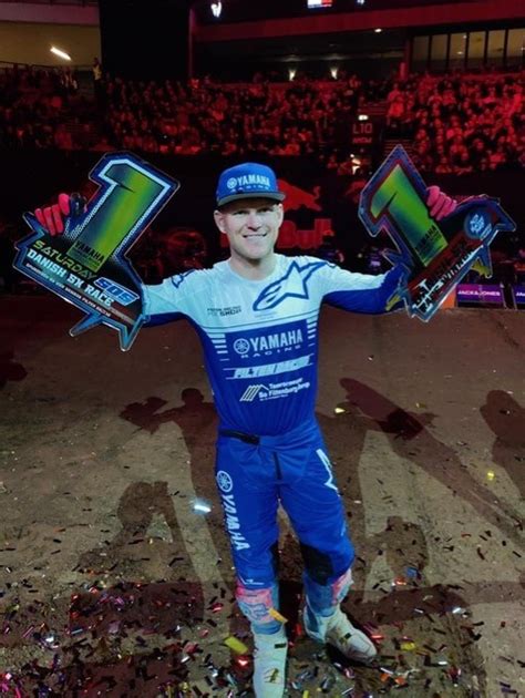 Eddi HÜbner Ktm Sex 6 Faldig Tysk MÄstare Och Mathias JØrgensen