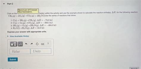 Solved Part A Click The Ah Is An Extensive Property Button