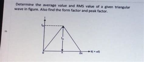 Solved Determine The Average Value And RMS Value Of A Given Chegg Com