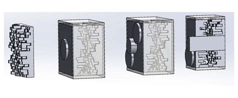 A Schematic Drawing Of 3d Printed Acoustic Diffuser Constructed With
