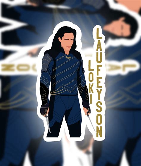 Loki Fan Art Sticker Loki Series Sticker Mcu Loki Sticker Etsy