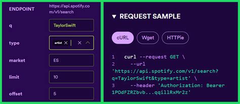 spotify api how to create a data set of songs