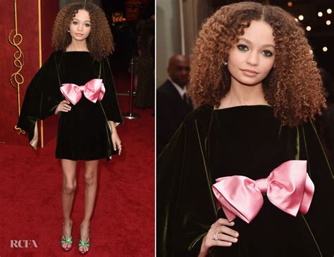 Nico Parker In Gucci Dumbo LA Premiere Red Carpet Fashion Awards