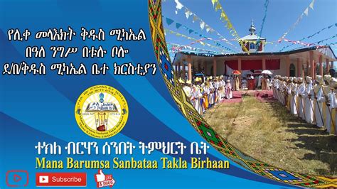 የሊቀ መላእክት ቅዱስ ሚካኤል በዓለ ንግሥ በቱሉ ቦሎ ደብረ በረከት ቅዱስ ሚካኤል ቤተ ክርስቲያን ኅዳር 12 2015 ዓ ም Youtube