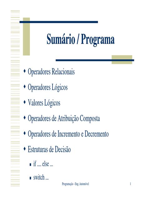 3 Estruturas De Decisao Pdf