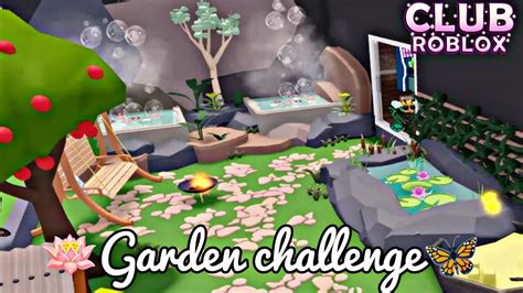 Garden Build Challenge 🪷 For A Fan Club Roblox Speed Build