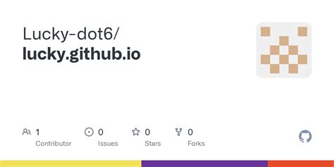 GitHub Lucky Dot6 Lucky Github Io