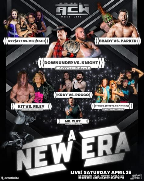 Resultados Adelaide Championship Wrestling 26 De Abril 2025 A New Era