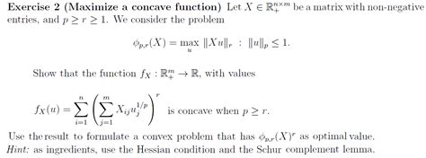 Solved Convex Optimization And Advanced Linear Algebra Chegg