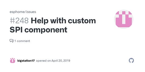 help with custom spi component · issue 248 · esphome issues · github