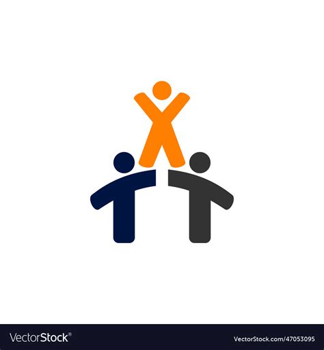 Unity Logo Template Icon Brand Identity Isolated Vector Image