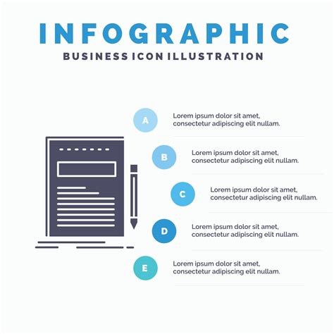 Business Document File Paper Presentation Infographics Template For Website And Presentation
