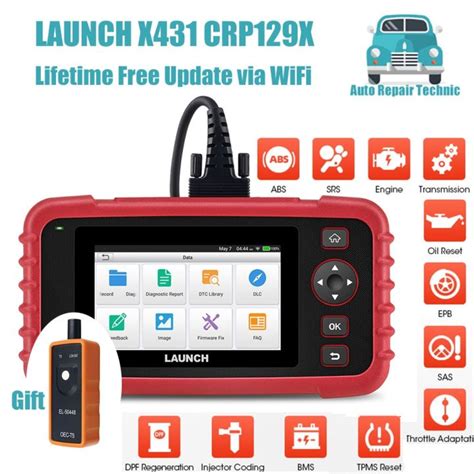 Launch X431 Crp129x Automotive Obd2 Scanner Code Reader With Engine Abs