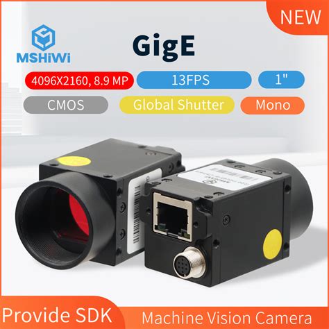 Gigabit Ethernet Gige Industrial Cameras 8 9mp Mono 1 Cmos 4096 2160