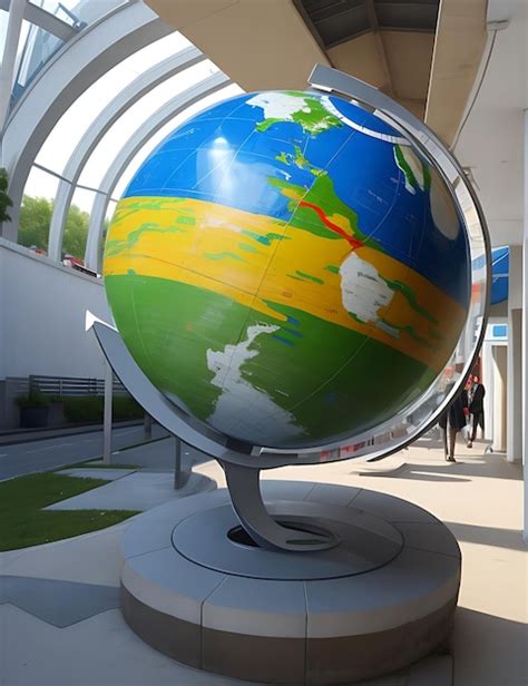 Premium Ai Image 3d Globe Icon