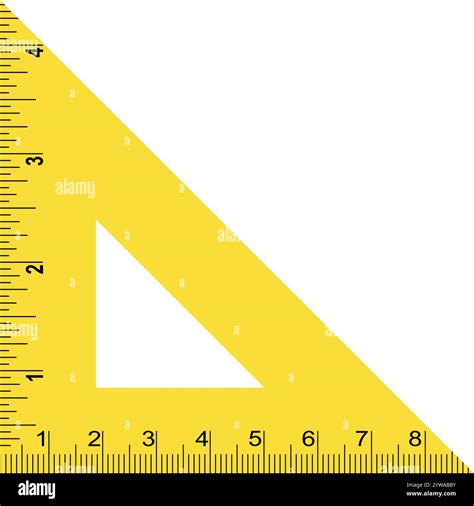 Measurement Tape Yellow Triangle Tape Scales In Inches And CM
