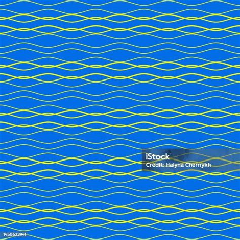 青の背景に黄色の波線を持つシームレスなベクター画像パターンウクライナの色 まぶしいのベクターアート素材や画像を多数ご用意 まぶしい