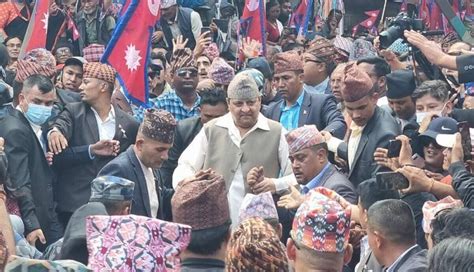 पूर्वराजा ज्ञानेन्द्र झापामा राजावादीहरुले शक्ति प्रदर्शन गर्ने