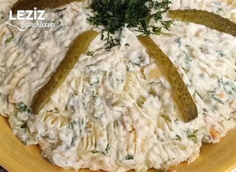 Hardal Tohumlu Yoğurtlu Patates Salatası Leziz Yemeklerim