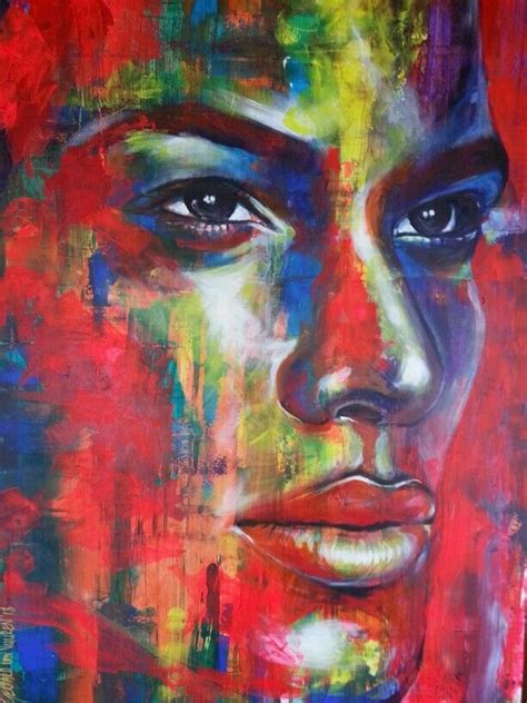Pin by ITᘔᗩᒪ on Abstracto Portrait art Abstract portrait painting