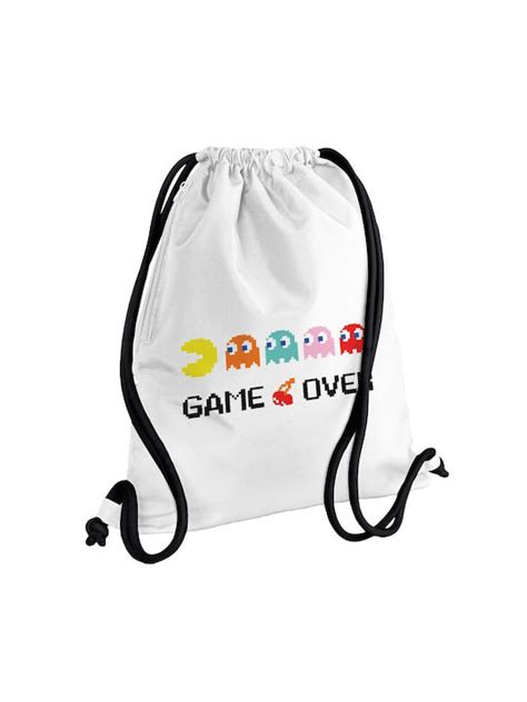 Koupakoupa Game Over Pac Man Kp7258gymbag Bb White Τσάντα Πλάτης